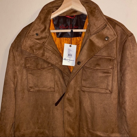 Robert Graham | Jackets & Coats | Robert Graham Mens Xl Cognac Button ...